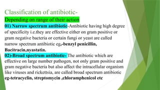 Antibiotics and it's Classification Penicillin | PPT