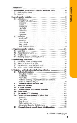 Antibiotic guidelines - John hopkins | PDF