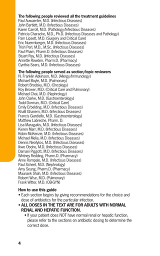 Antibiotic guidelines - John hopkins | PDF