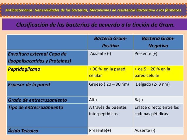 Antibioticos. generalidades de las bacterias.