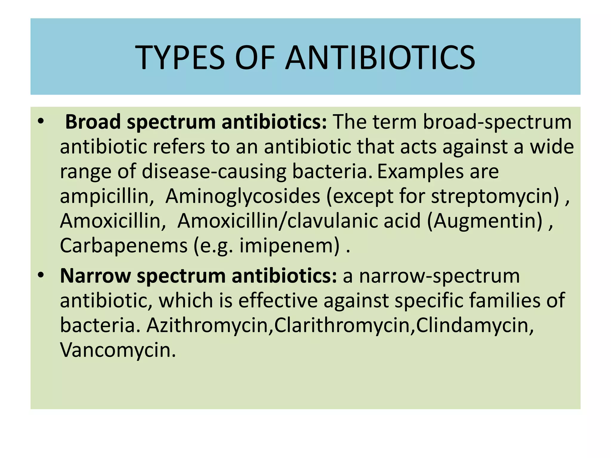 Antibiotic ppt | PPTX