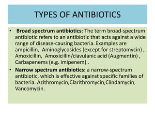 Antibiotic ppt | PPTX