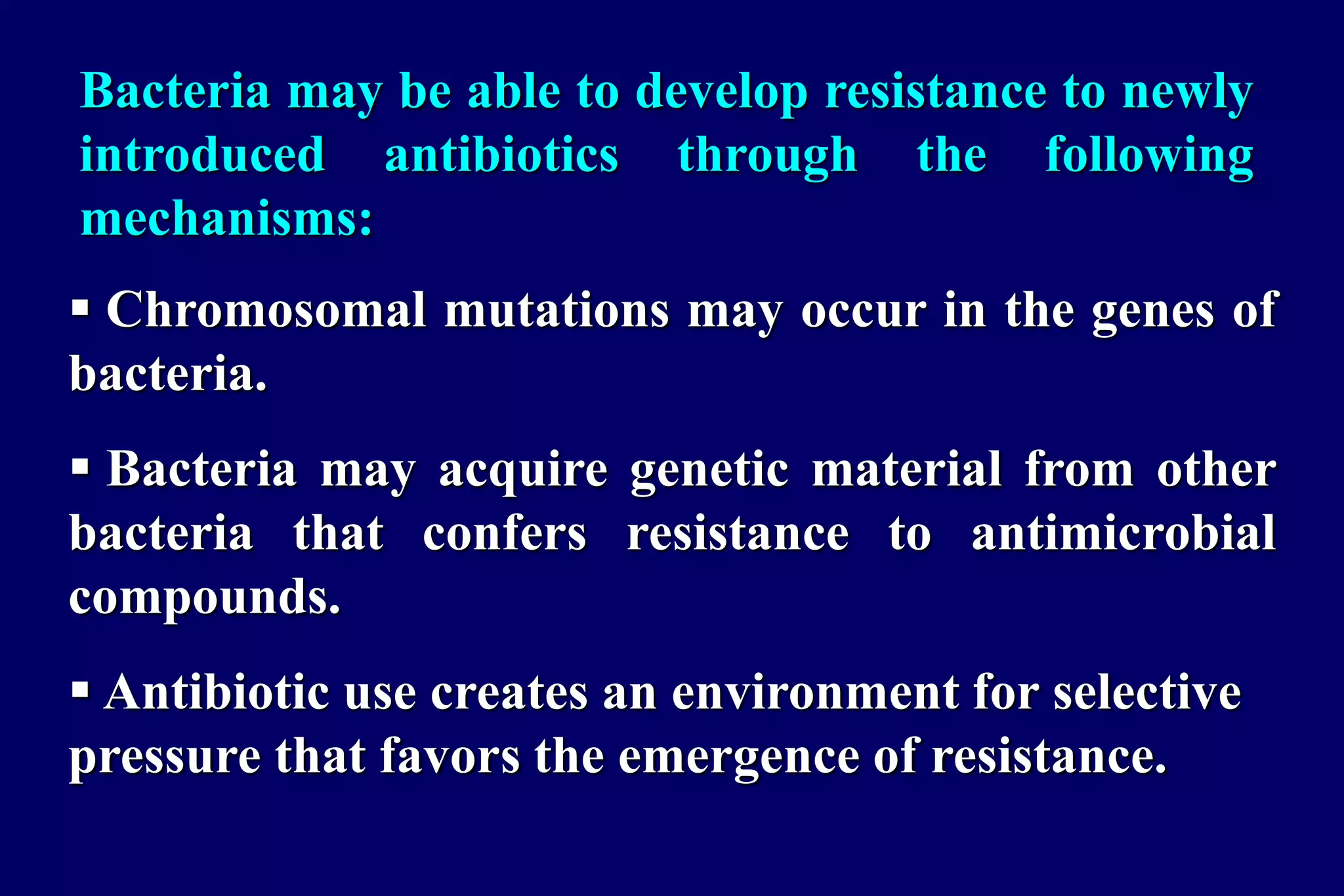Antibiotic prescription and bacterial resistance | PPT