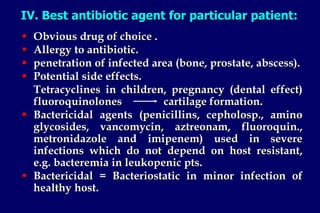 Antibiotic prescription and bacterial resistance | PPT