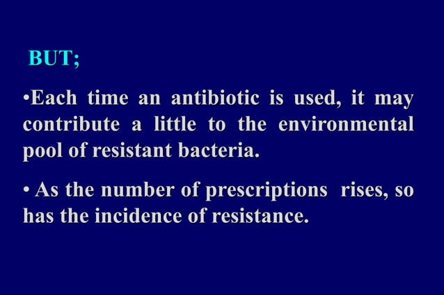 Antibiotic prescription and bacterial resistance | PPT | Infectious ...