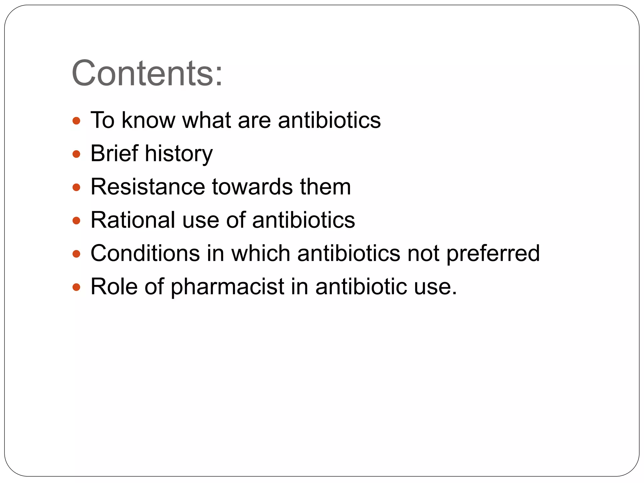 Antibiotic presentation | PPTX