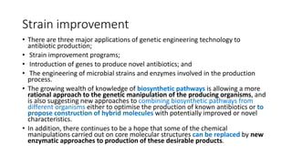 Antibiotic production. Production of Antibiotics | PPTX