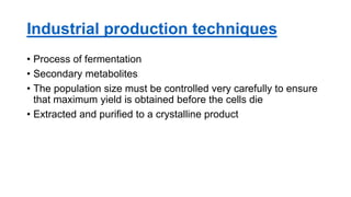 Antibiotic production. Production of Antibiotics | PPTX