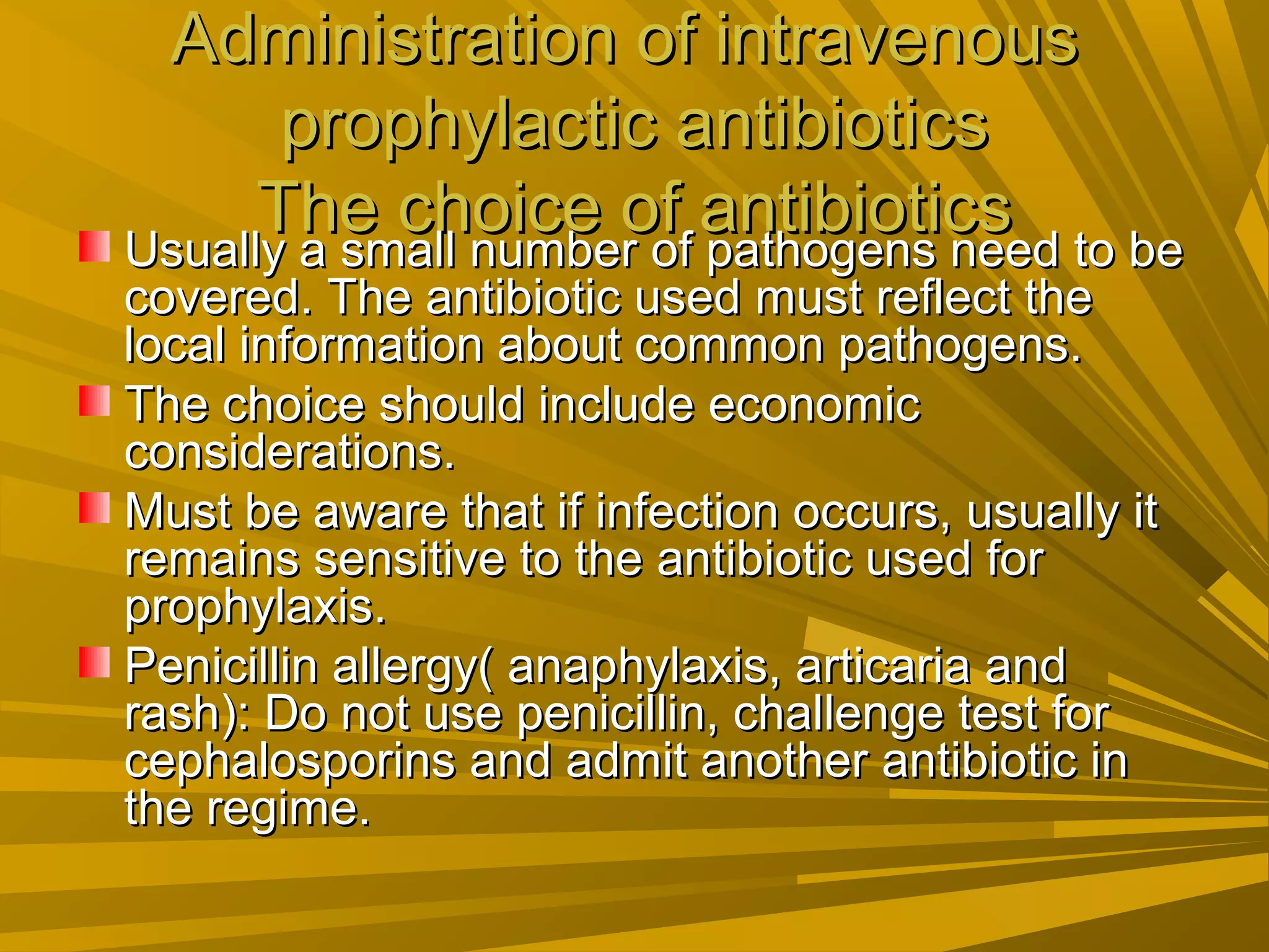 Antibiotic prophylaxis | PPT
