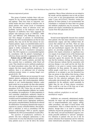 Antibiotic prophylaxis in dentoalveolar surgery (1) | PDF