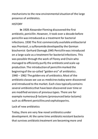 Antibiotic resistance | DOCX