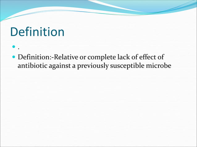 ANTIBIOTIC RESISTANCE.ppt | Chemistry | Science