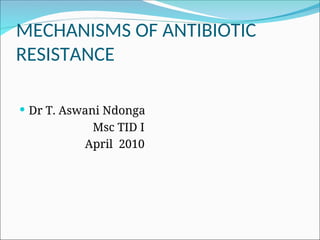 ANTIBIOTIC RESISTANCE of bacteria and other.ppt