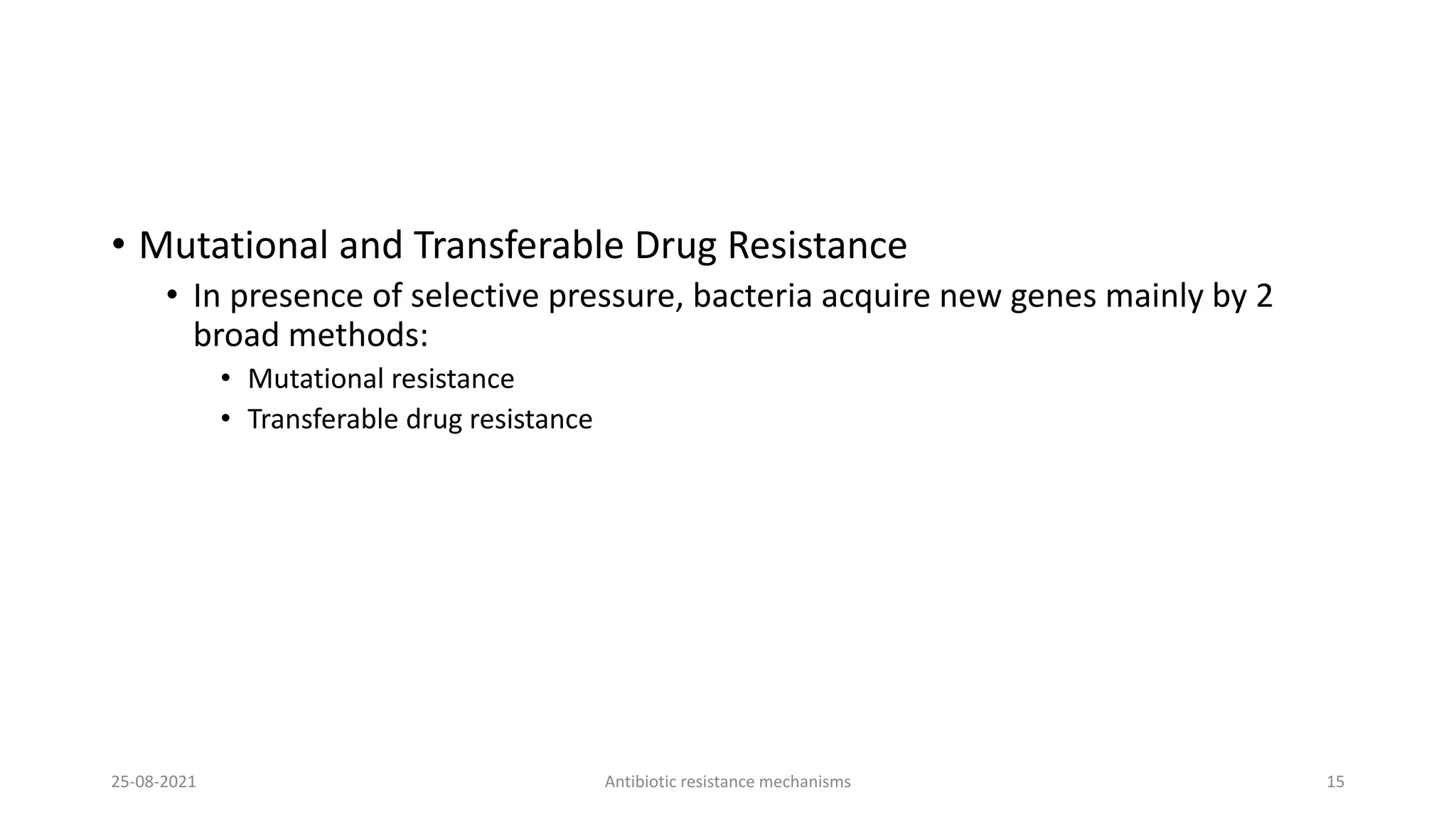 Antibiotic resistance mechanisms | PPTX