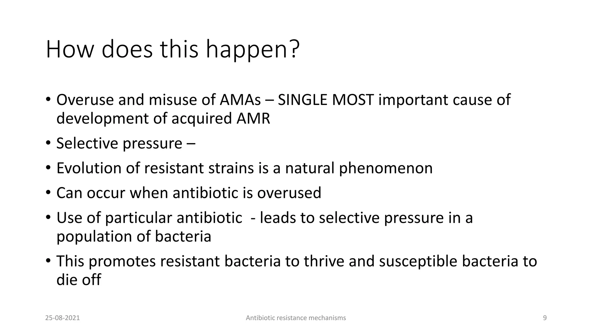 Antibiotic resistance mechanisms | PPTX