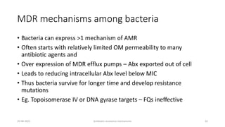 Antibiotic resistance mechanisms | PPTX