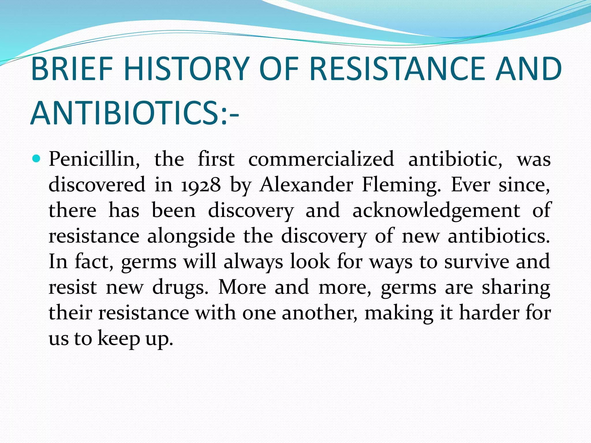 Antibiotic resistance slideshare (BY- RICHA KRISHNA)( M.PHARMACY) | PPTX
