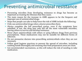Antibiotic resistance slideshare (BY- RICHA KRISHNA)( M.PHARMACY) | PPTX