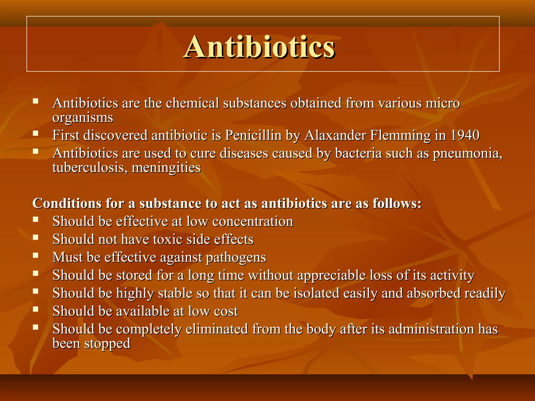 Antibiotics | PPT
