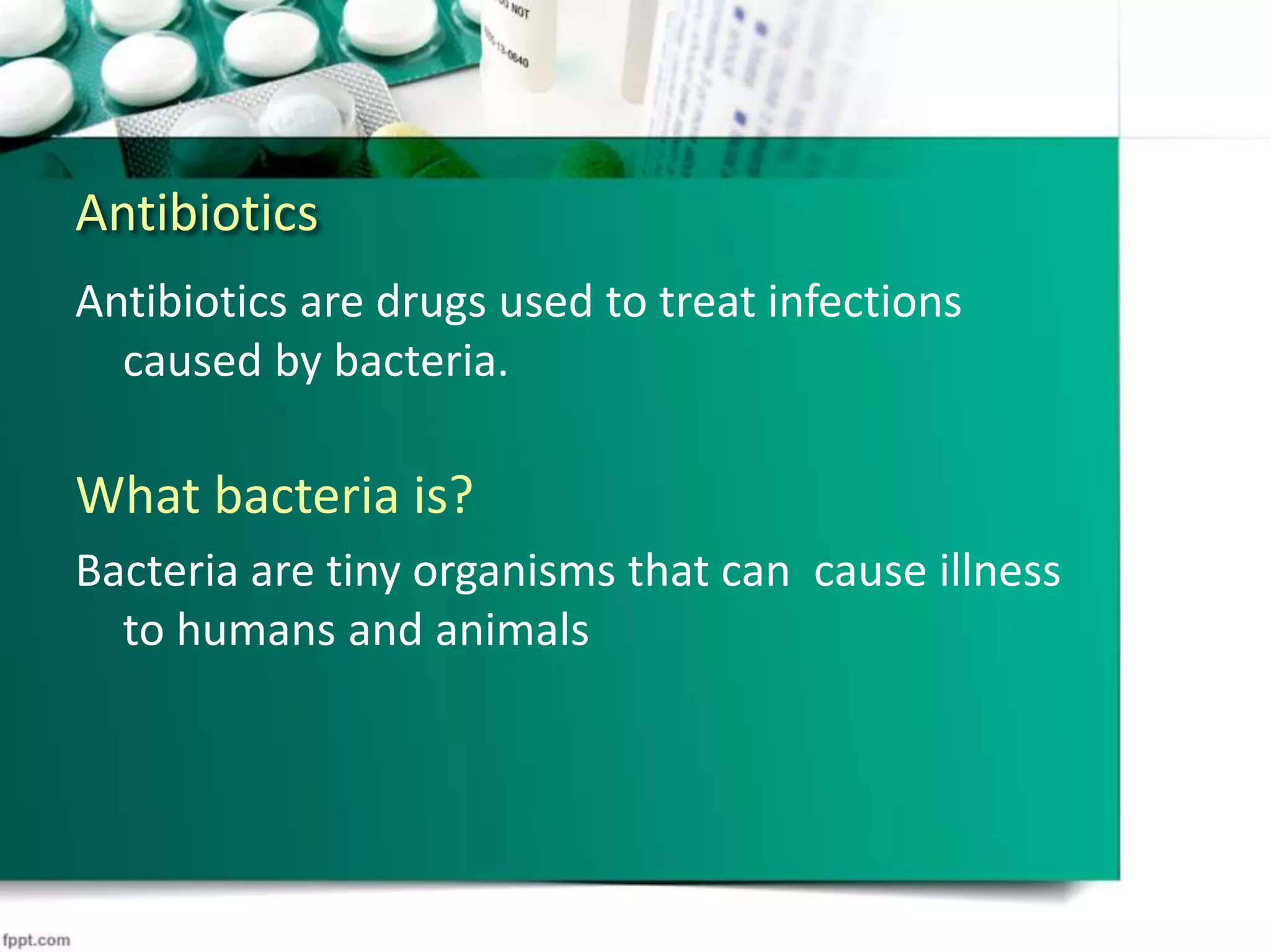 Antibiotics | PPTX