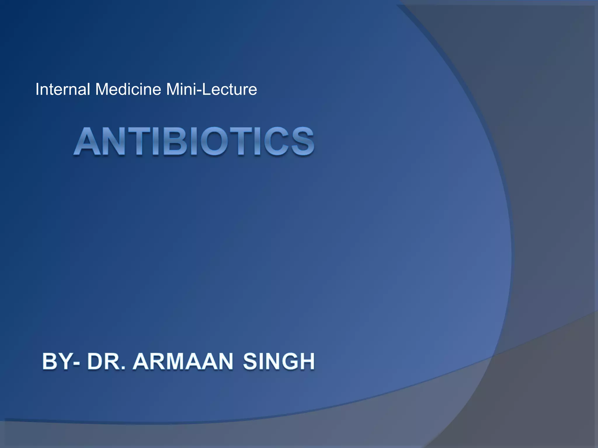 Antibiotics | PPT