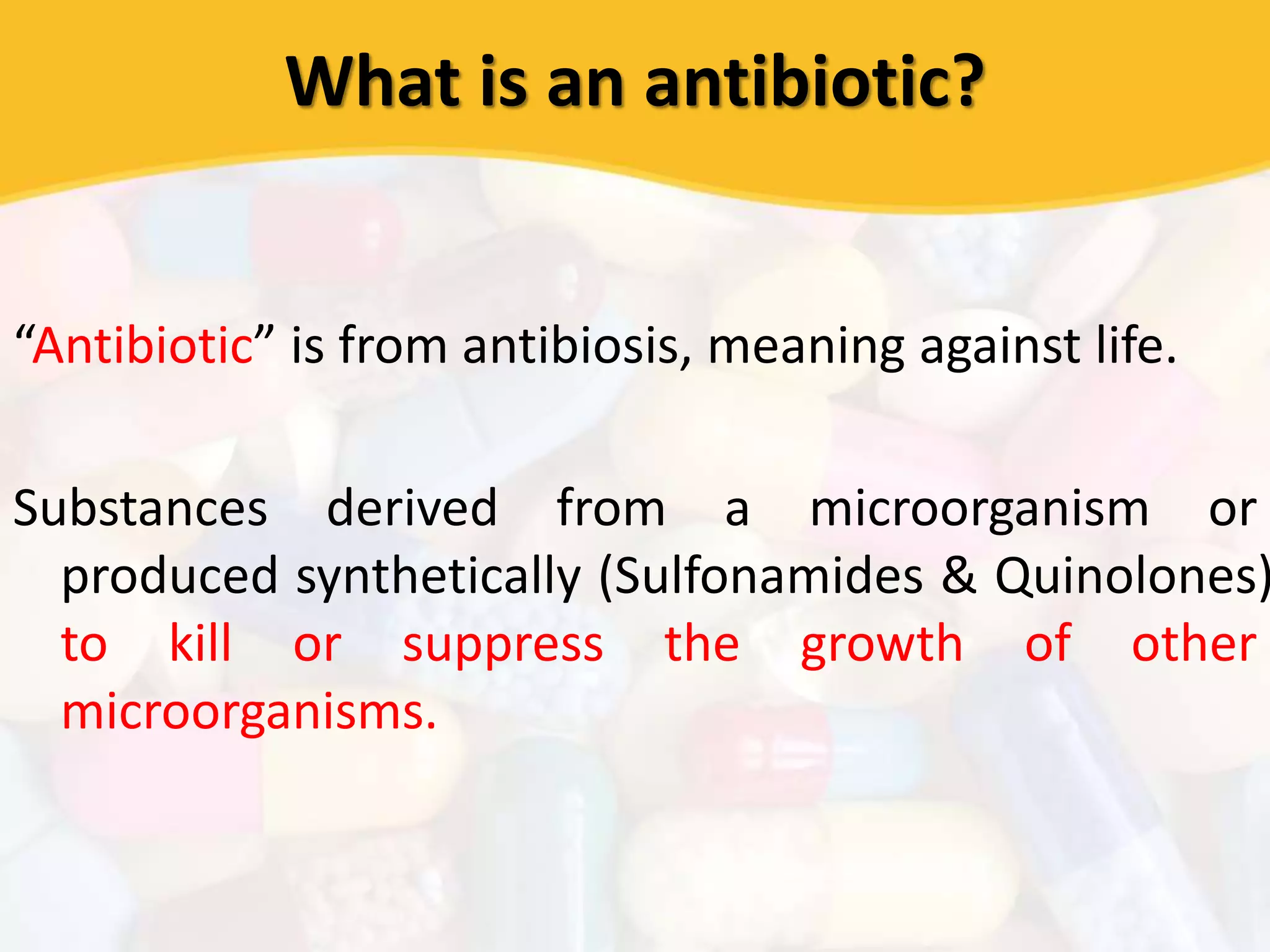 Antibiotics | PPTX