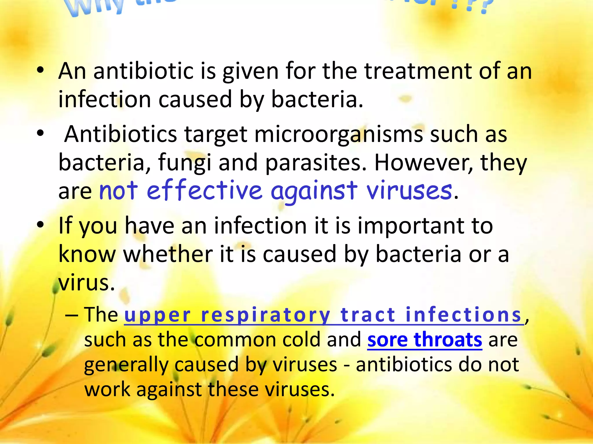 Antibiotics | PPTX