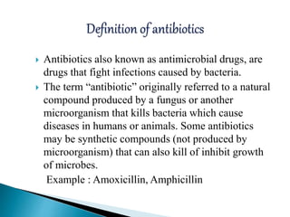 Antibiotics | PPTX