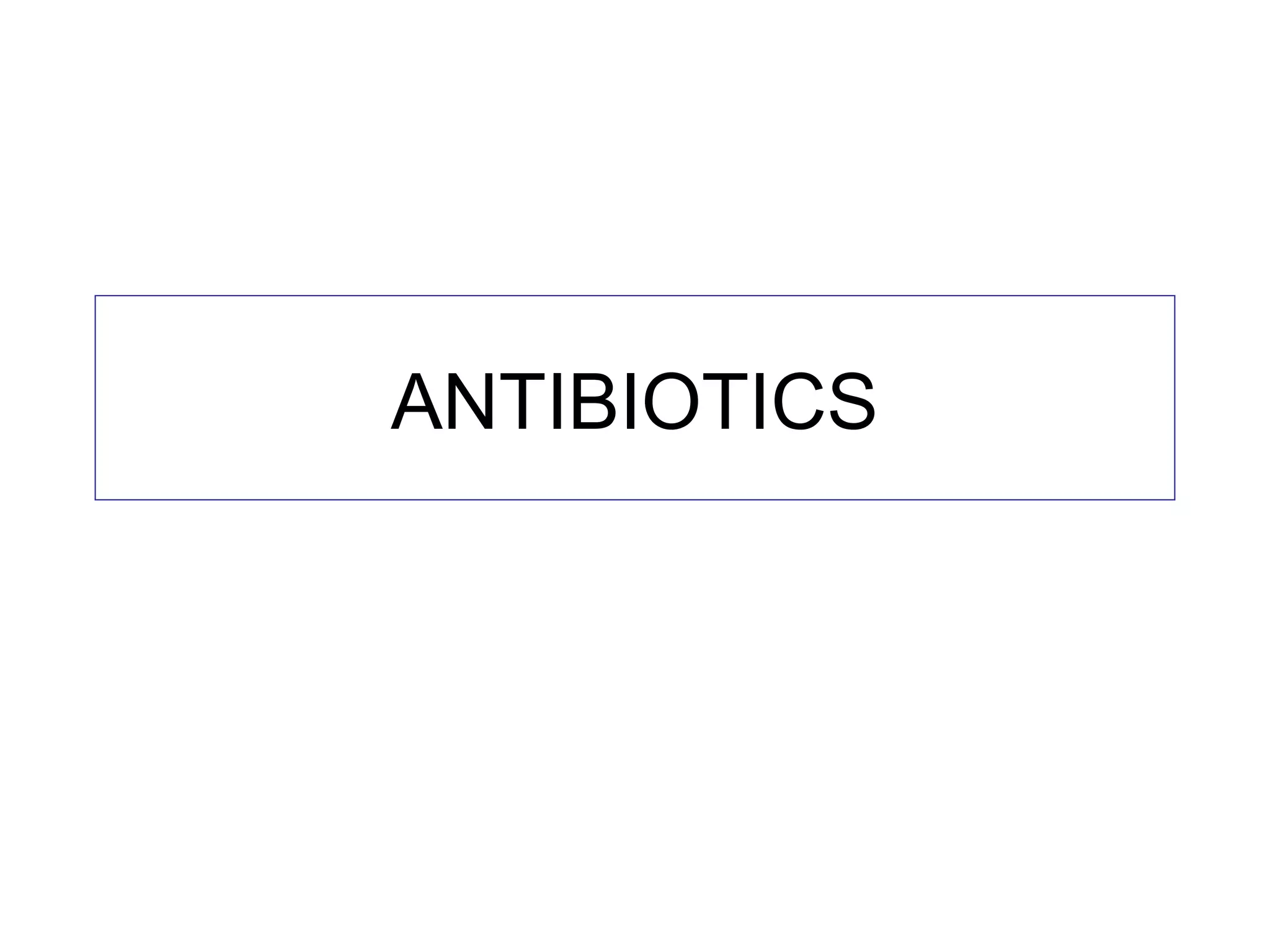Antibiotics | PPT