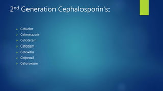 Antibiotics Class | PPTX