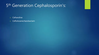 Antibiotics Class | PPTX