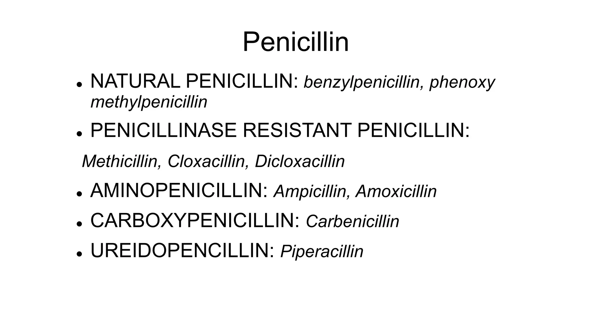 Antibiotics- penicillin | PPTX