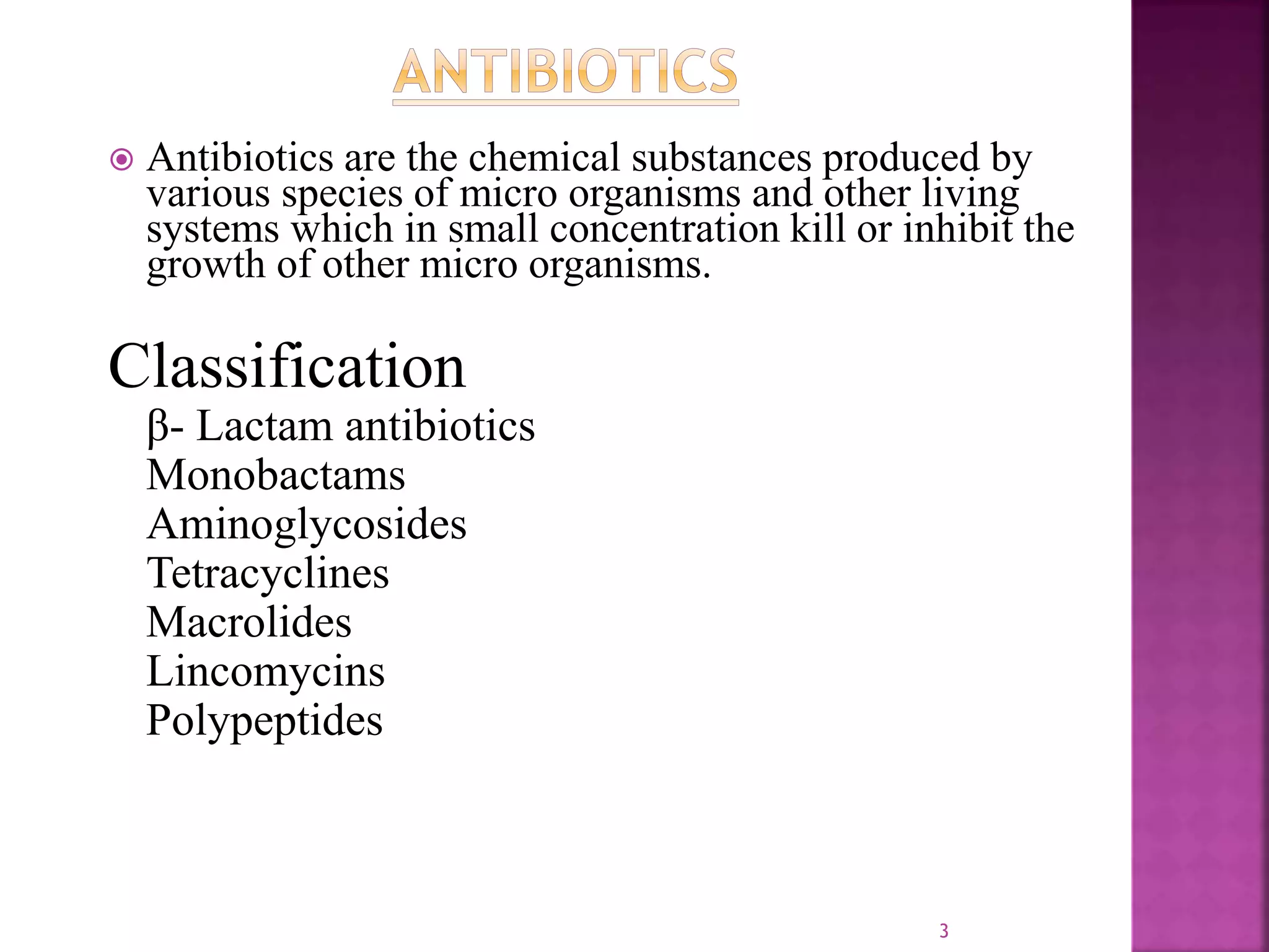 Antibiotics | PPTX