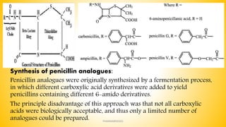 Medicinal chemistry of Antibiotics | PPTX