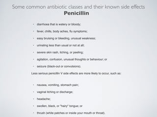 Antibiotics- Side effects and Resistance | PDF