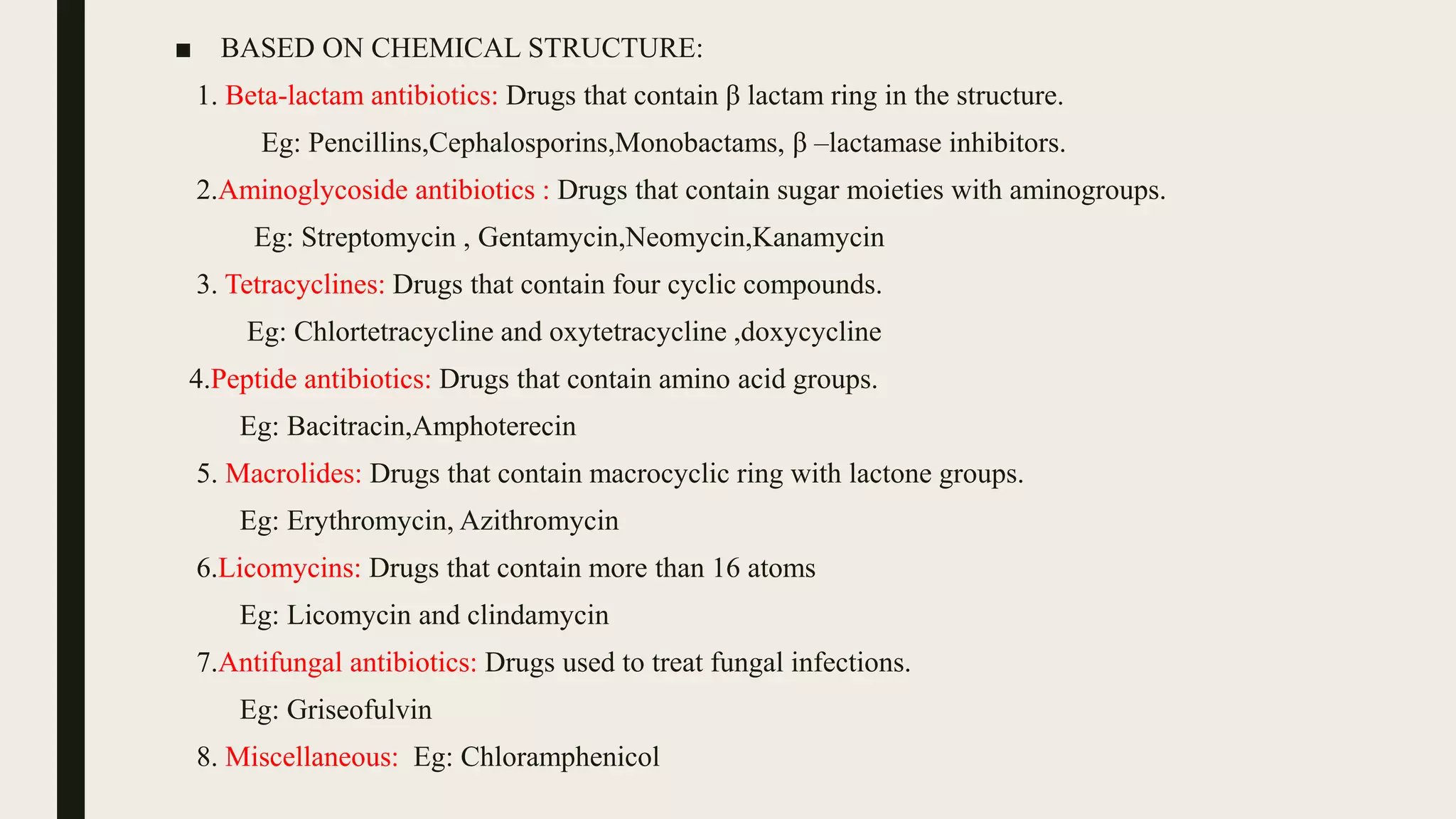 Antibiotics - Medicinal chemistry | PPTX