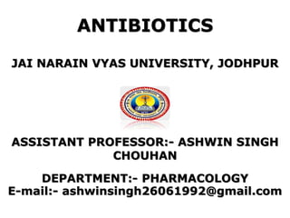 ANTIBIOTICS | PPT