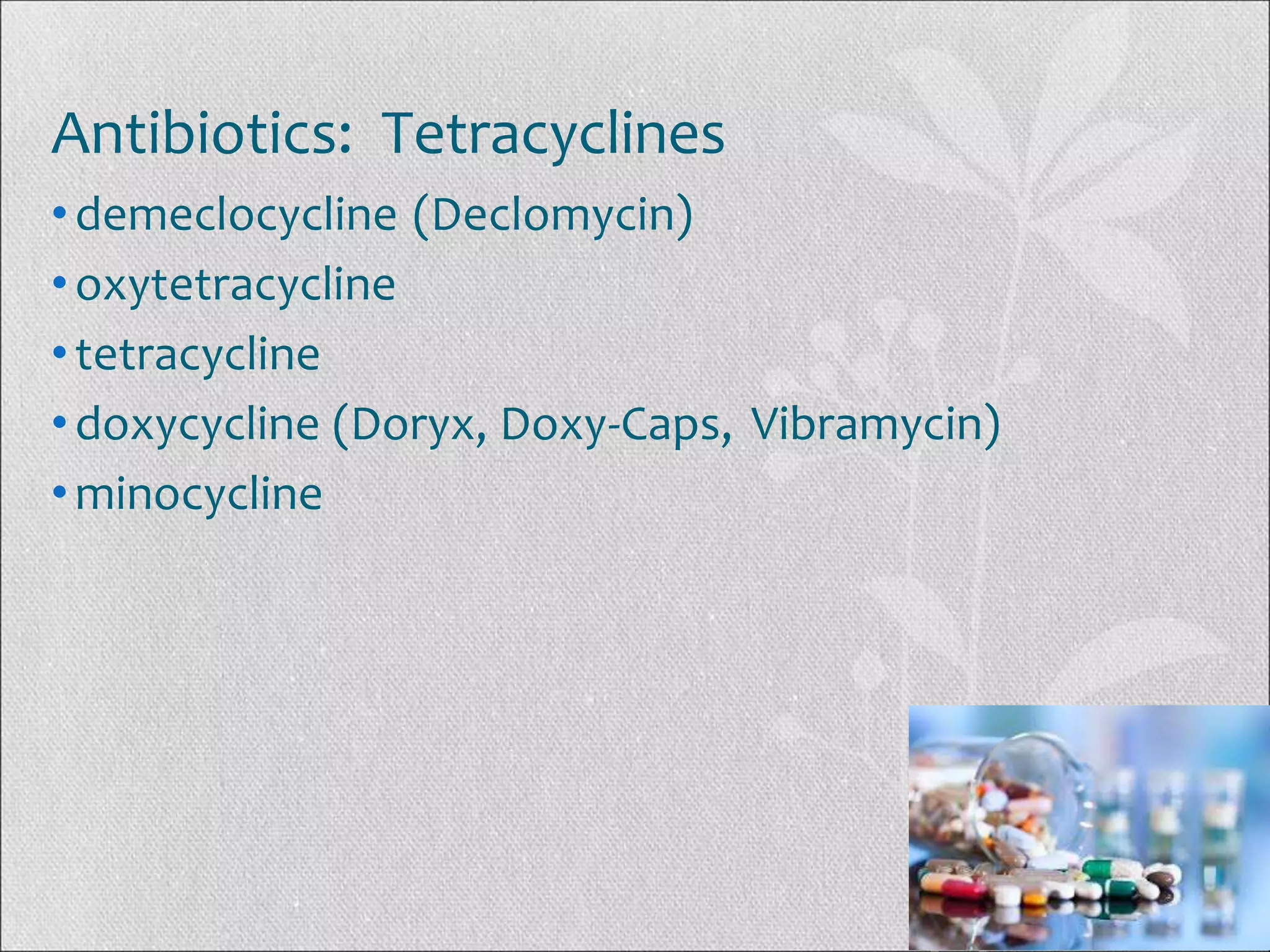 Antibiotics-a detailed classification | a detailed pharmacological ...