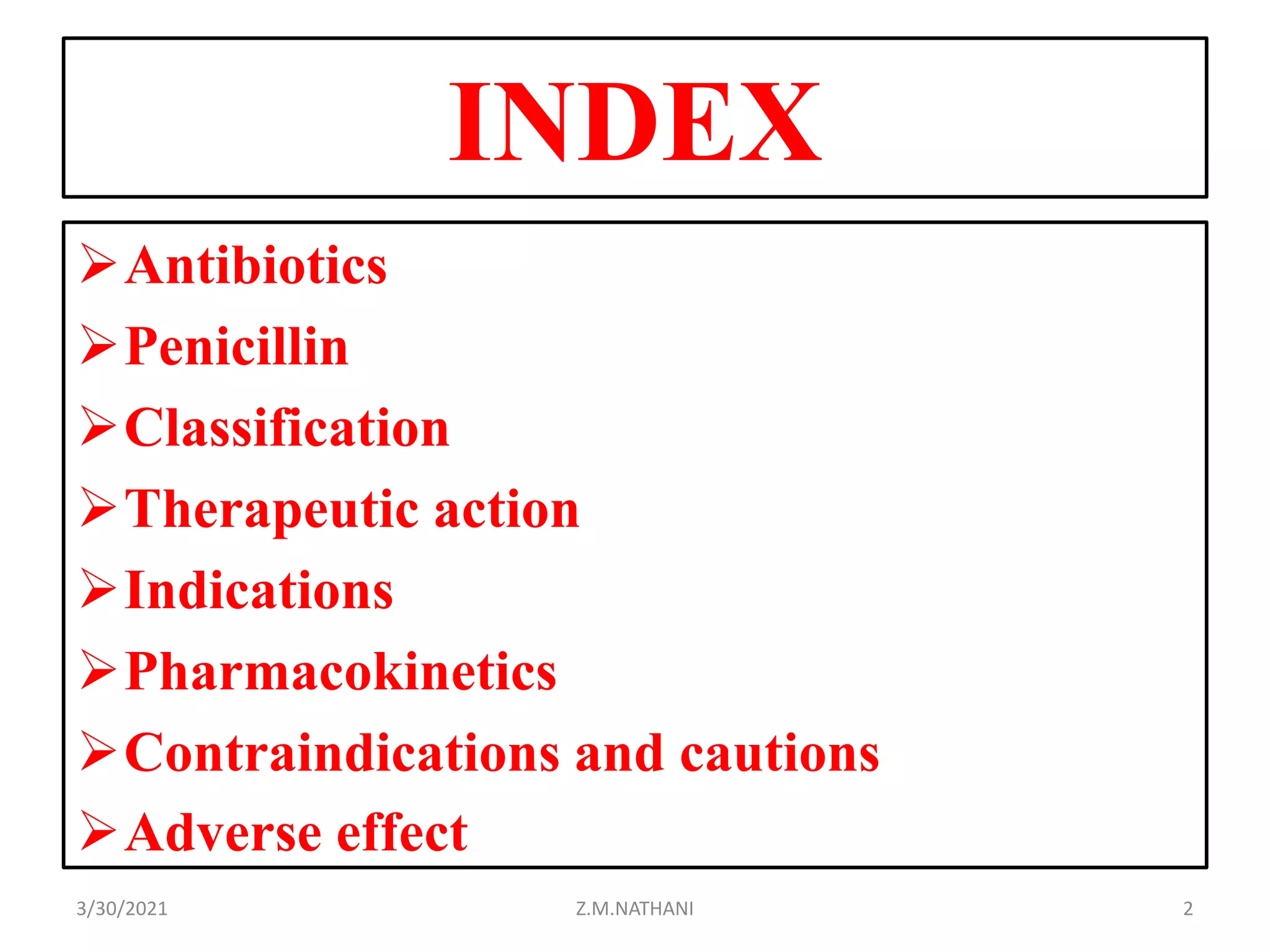 Antibiotics (Penicillin) | PPTX