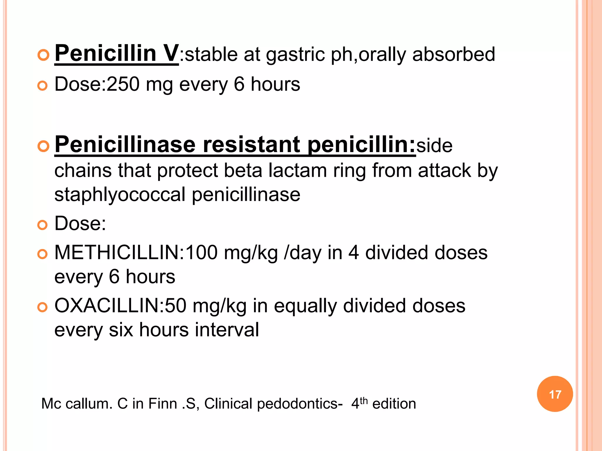 Antibiotics in Pediatric Dentistry | PPTX