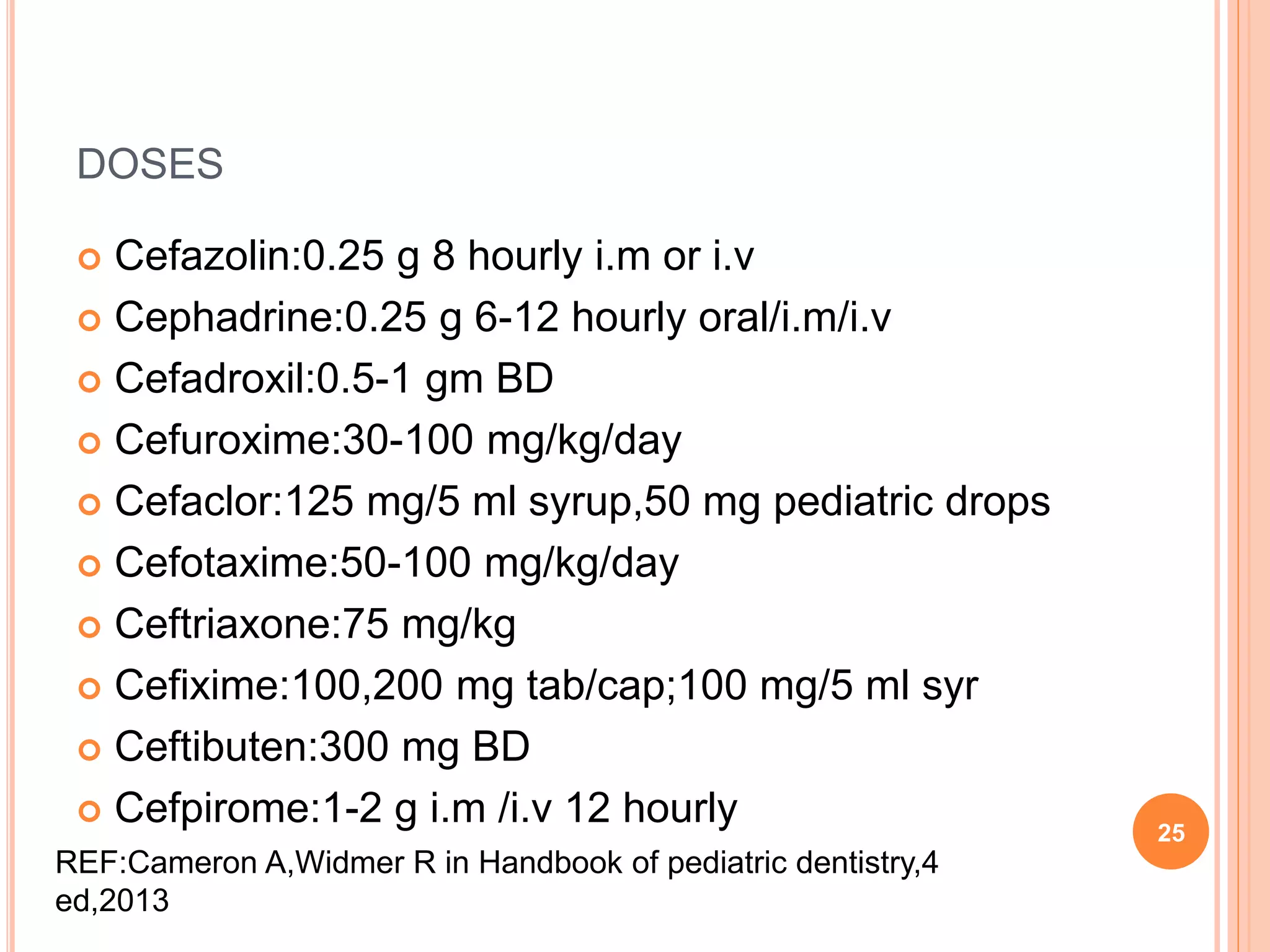 Antibiotics in Pediatric Dentistry | PPTX