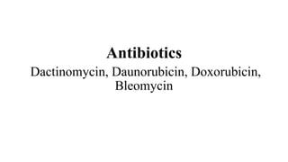 ANTIBIOTICS.pptx | Cancer | Diseases and Conditions