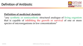 Antibiotics introduction, Penicillin, Tetracycline, aminoglycosides | PPTX