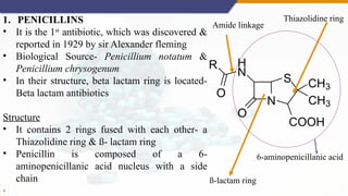 Antibiotics History, Nomenclatures, Stereochemistry, SAR | PPTX ...