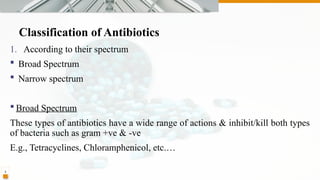 Antibiotics History, Nomenclatures, Stereochemistry, SAR | PPTX