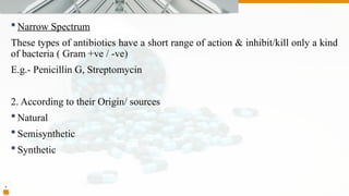 Antibiotics History, Nomenclatures, Stereochemistry, SAR | PPTX