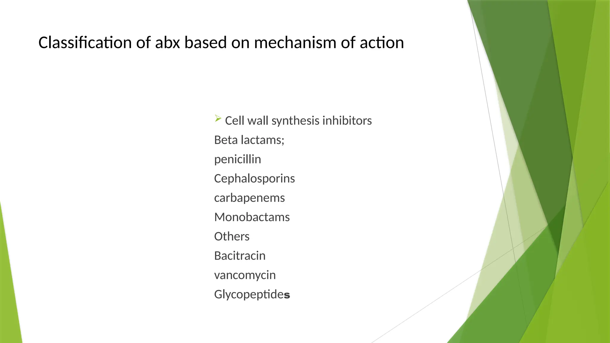 pharmacology , introduction to Antibiotics | PPTX