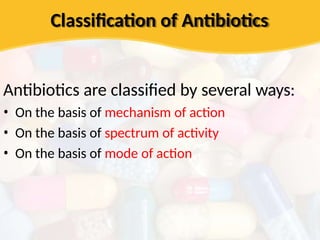 antibiotics in pharmacology classification.pptx