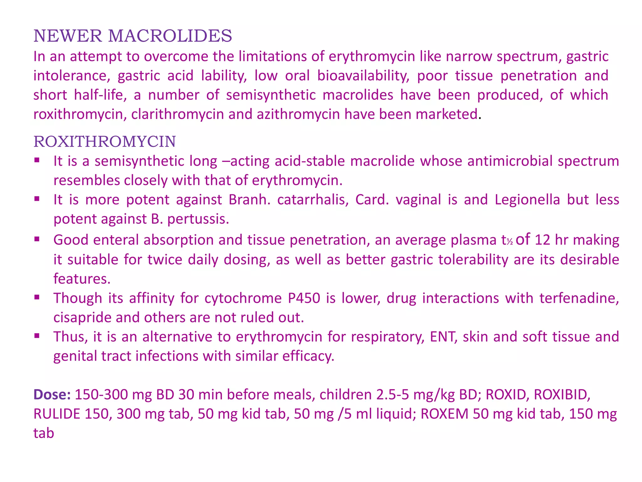 Antibiotics chloramphenicol and macrolides | PPTX