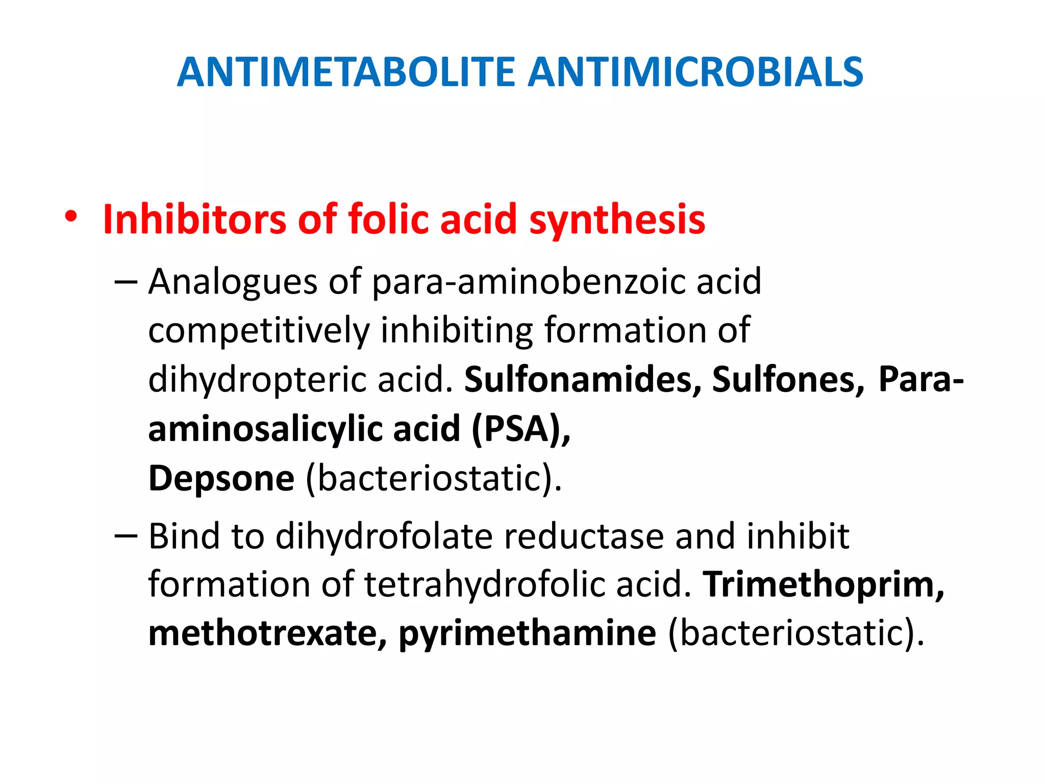 Antibiotics introduction to classification | PPTX